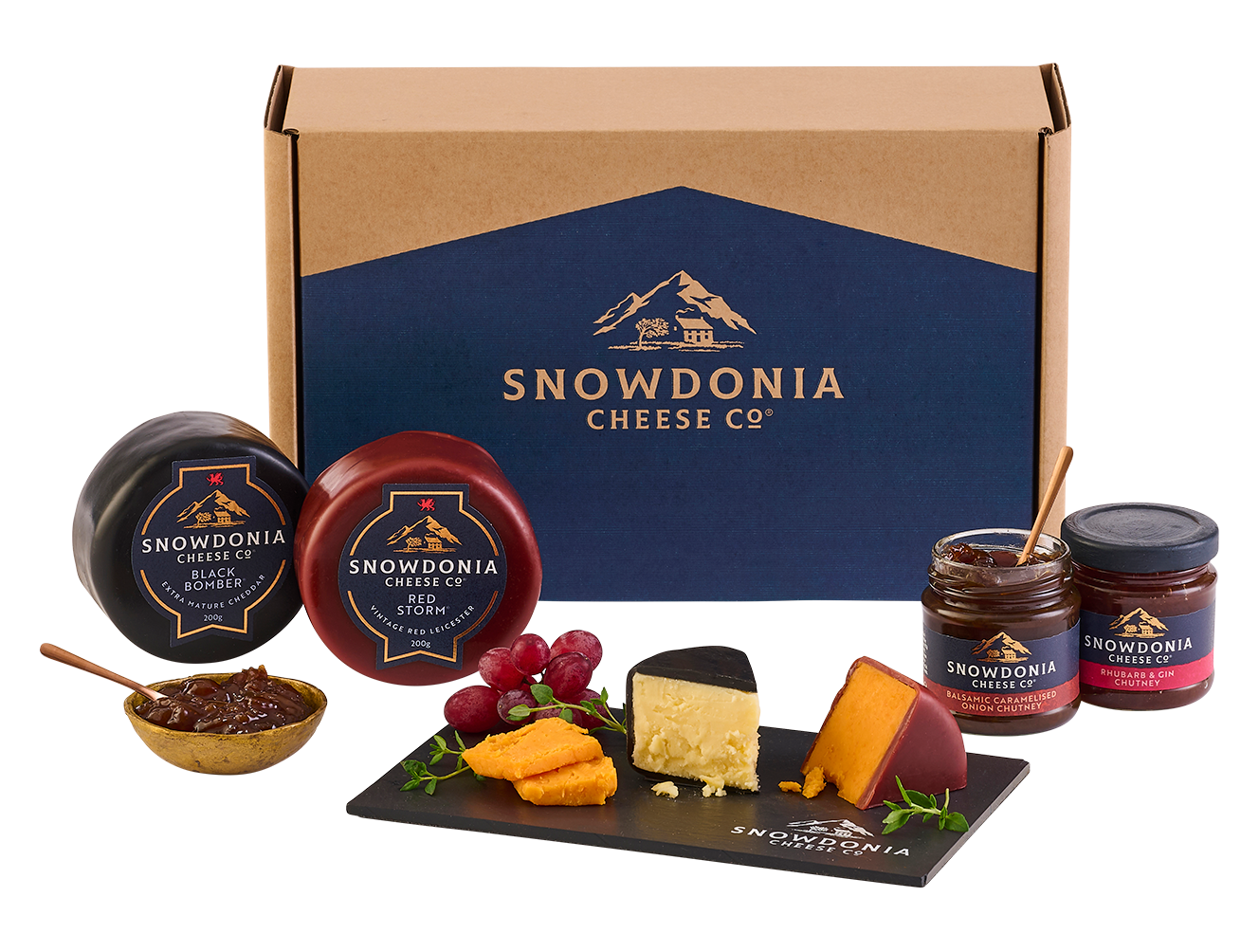 Classic Cheese Chutney Duo with Slate – Perfect Pairing for Cheeses