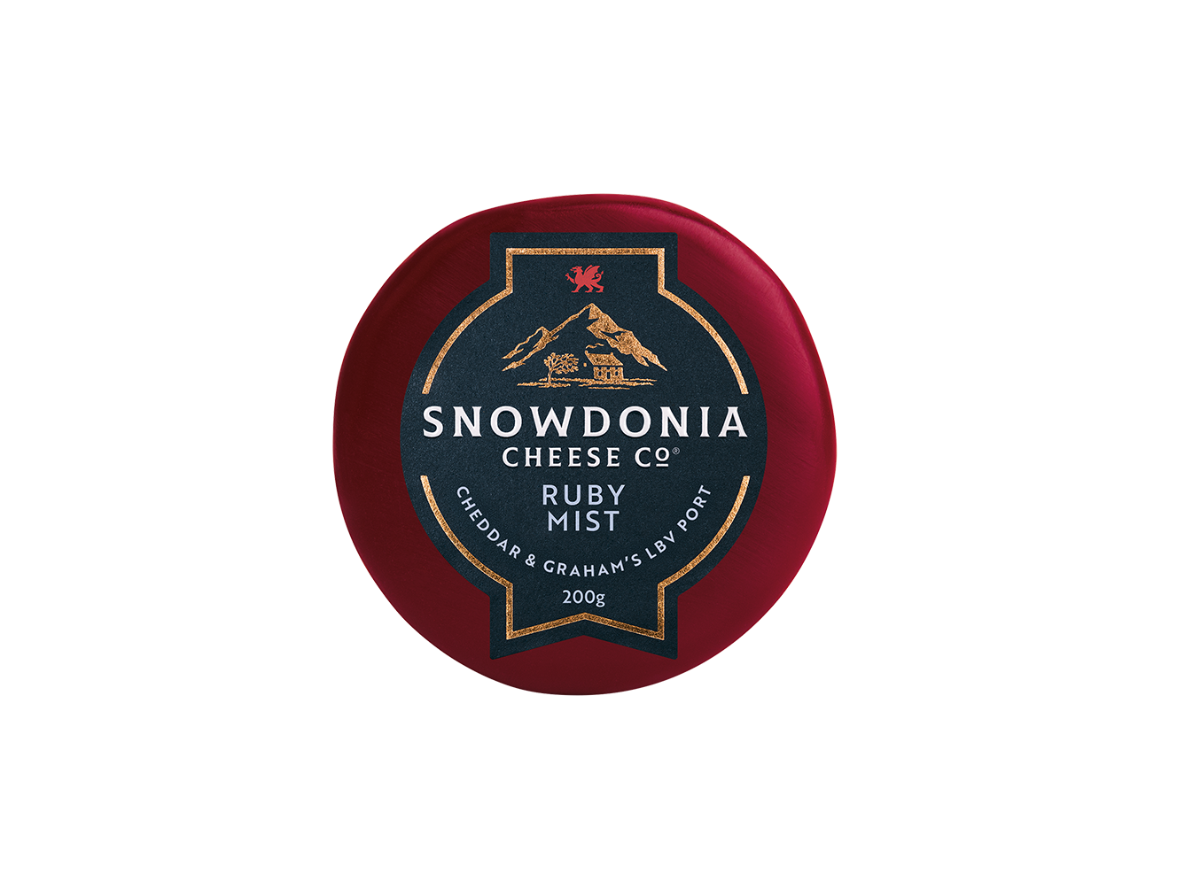 Ruby Mist Mature Cheddar infused with port and brandy